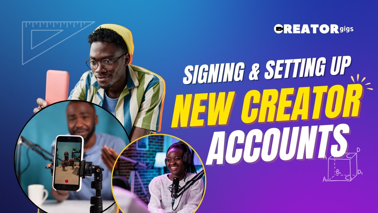 Signing & Setting Up Your Account As A Content Creator on Creator Gigs ...