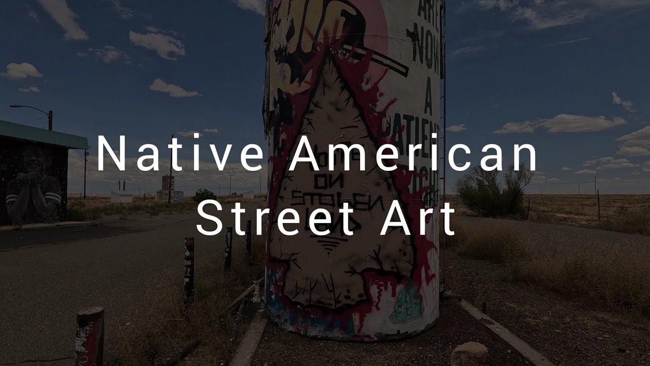 More awesome graffiti on the Rez. I climbed a water tower... - YouTube