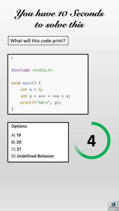 🤔 Think you know the output? Drop your answers in the comments below! 💡 #coding #clanguage - YouTube