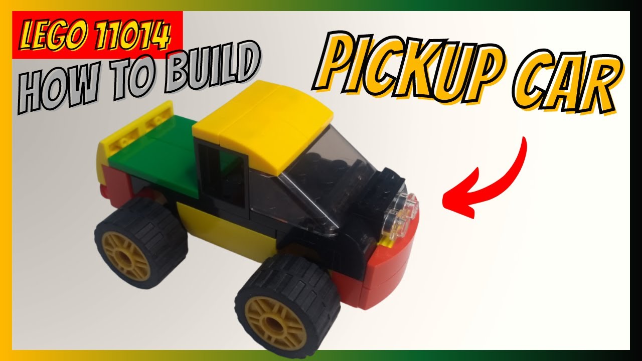 How to Build a Pickup Car - Lego Classic 11014 - YouTube