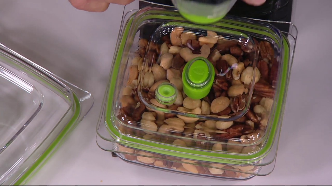 FoodSaver FreshSaver w/ Containers & Zipper Bags on QVC - YouTube