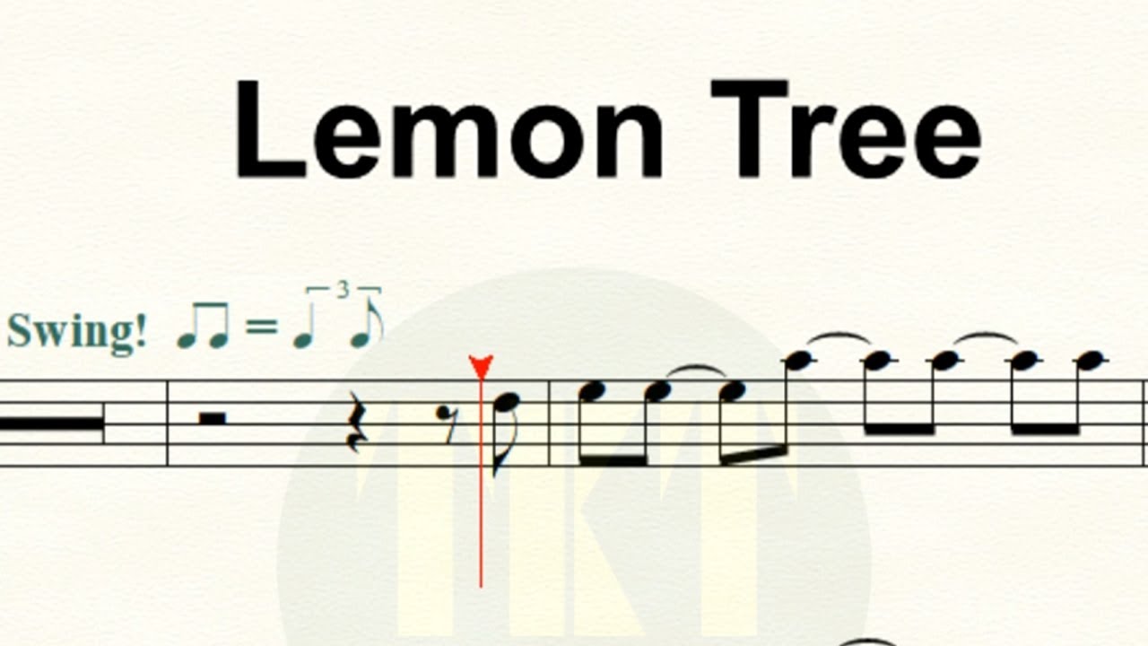 Lemon Tree Fools Garden【with Guide Melody】g Instrument Sheet Music