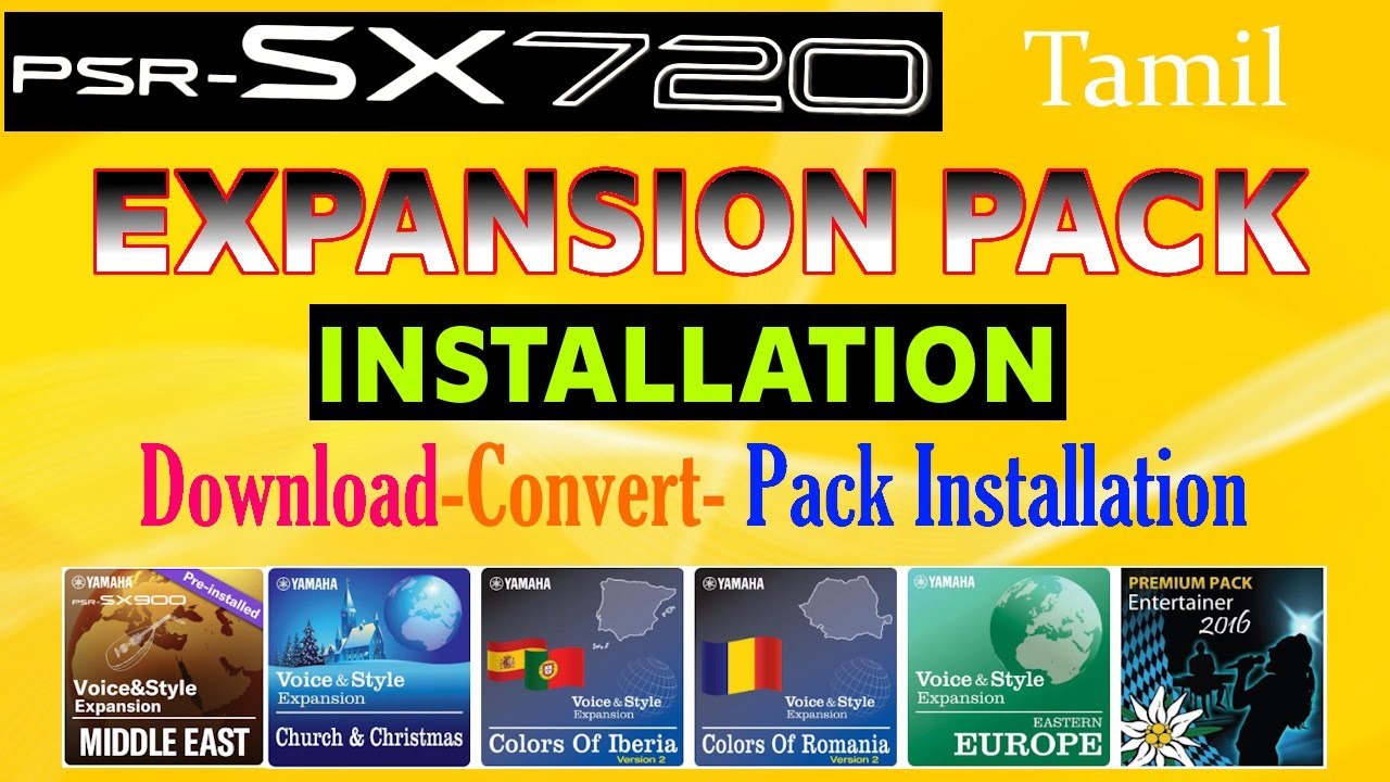 Yamaha PSR SX 720 : How To Download and Install Voice & Style Expansion ...