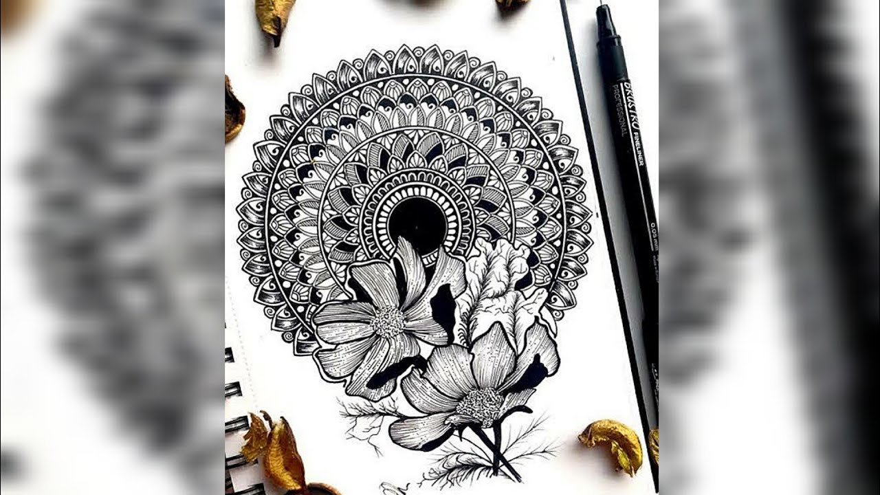 Mandala Art Making | Easy Making | Simple Step By Step Making | Flower ...