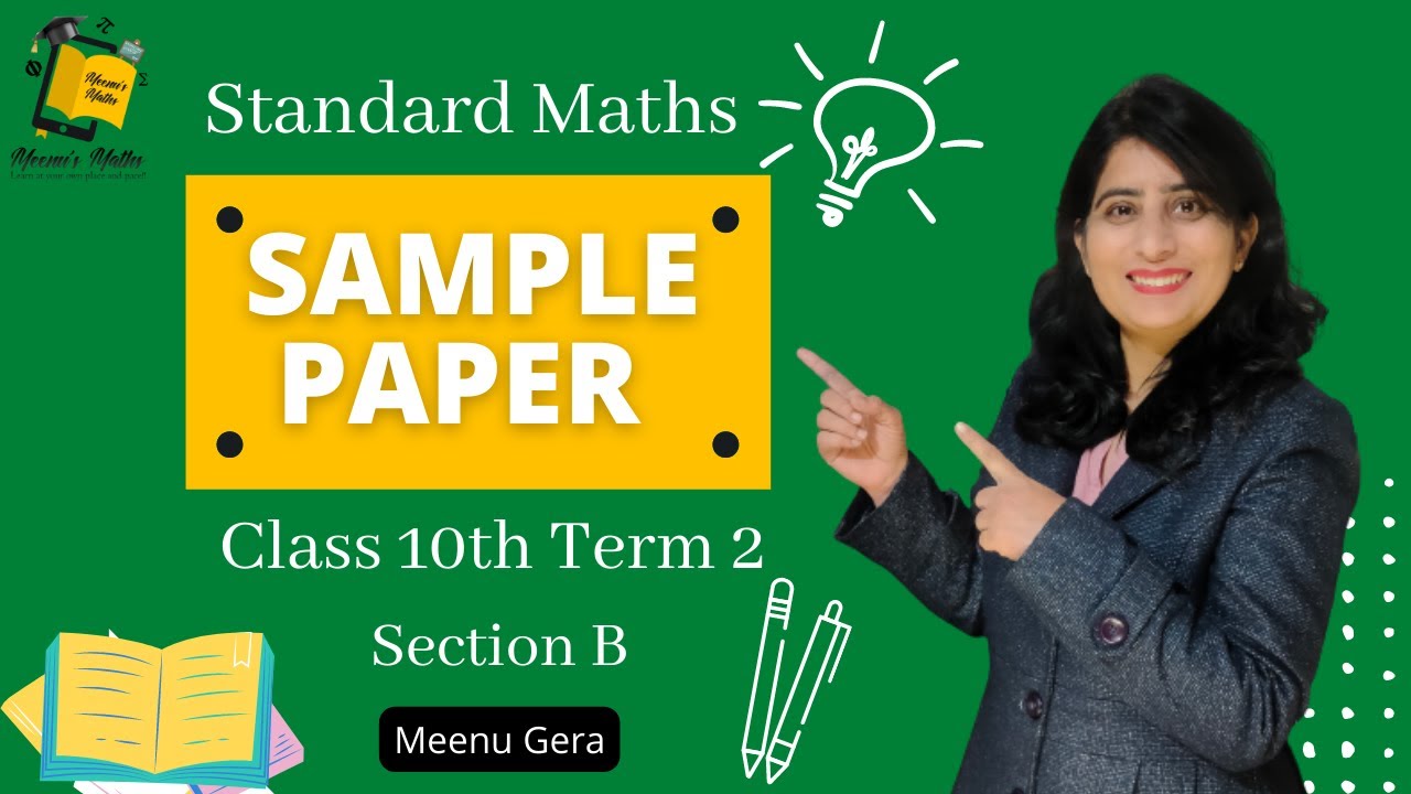 CBSE Class 10 Maths Sample Paper 2022 With Solution Term 2 Standard CBSE Class 10 Maths Sample Paper 2022 With Solution Term 2 Standard