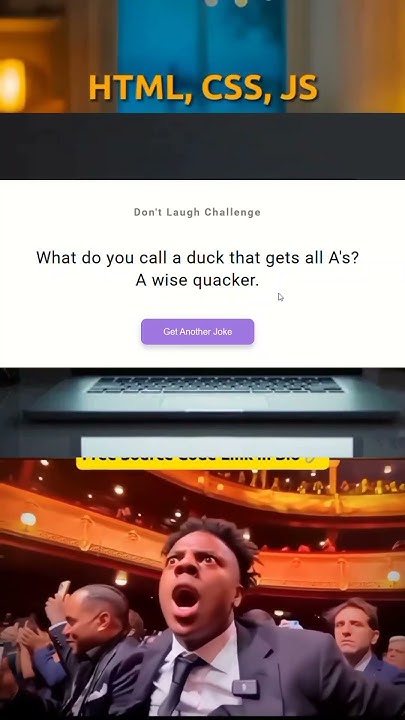 Jokes Using Html Css And Javascript Htmlcssandjavascript Youtube