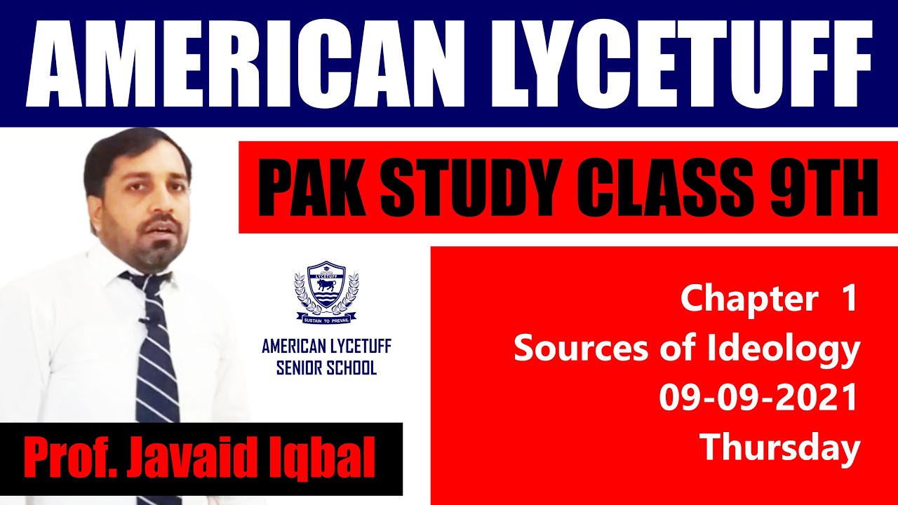 Class 9th | Ch 1 | Sources of Ideology | 09-09-2021Thursday - YouTube