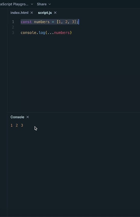 Javascript Spread Operator For Arrays Copy And Expand Elements 🚀 Shorts Javascripttips Youtube