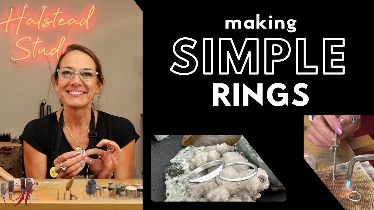 How to Make Simple Ring Bands - YouTube