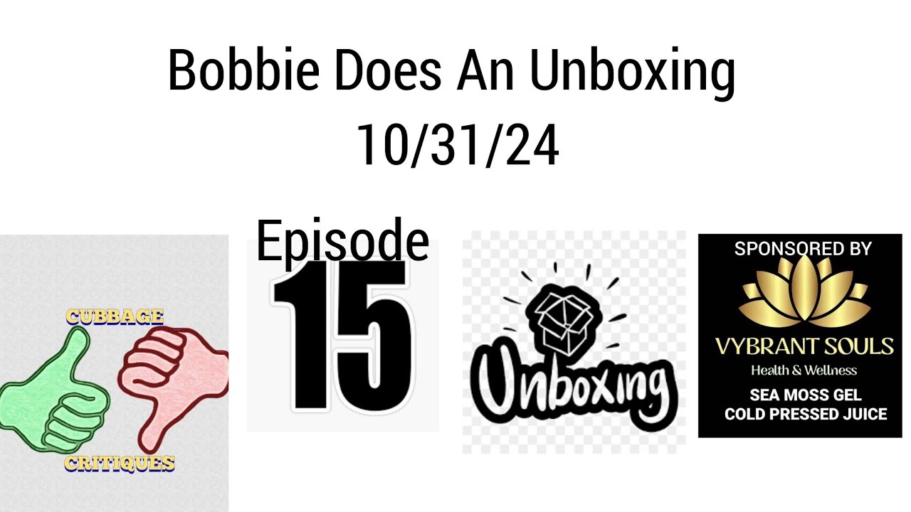 #15 Cubbage Critiques: 10/31/24 Bobbie D Does An Unboxing - YouTube