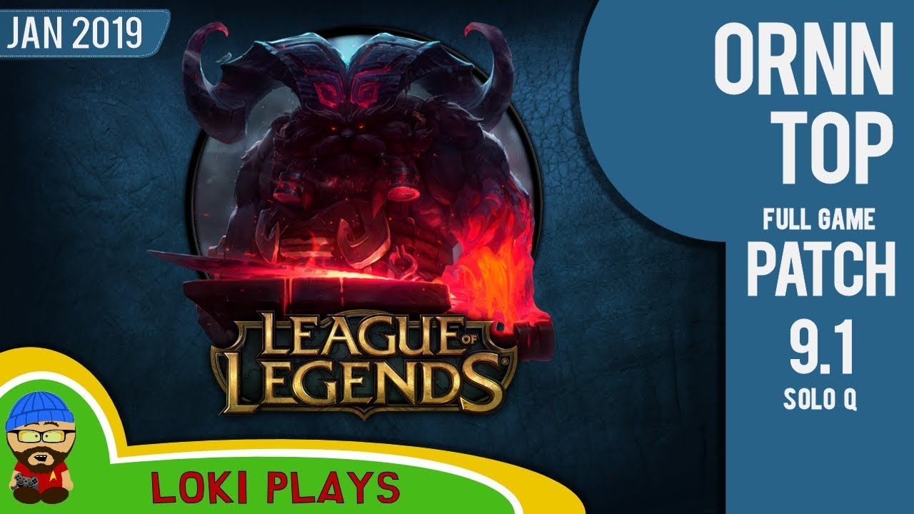 Ornn vs Nasus Top Lane - Patch 9.1 - League of Legends - Fat Lad with a ...