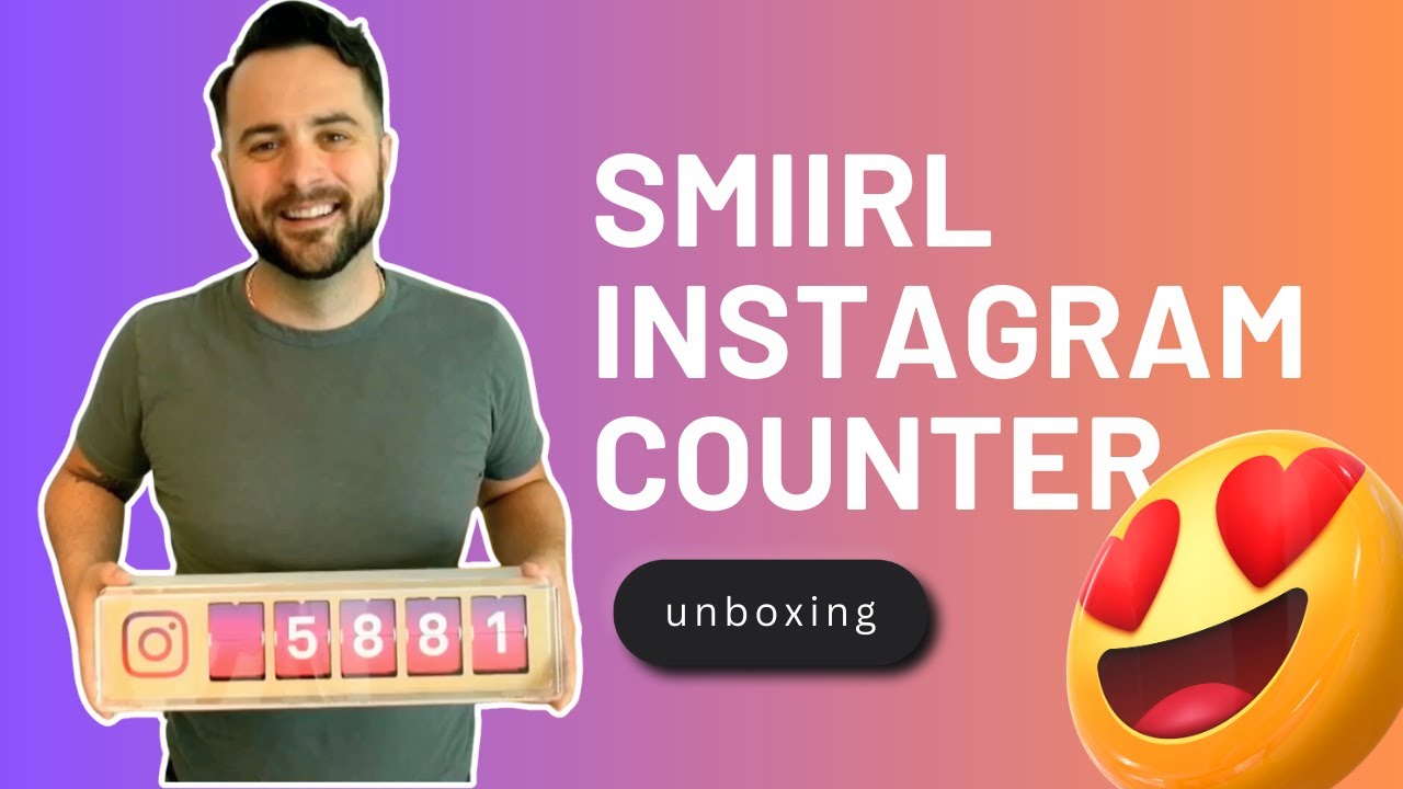 Smiirl Instagram Counter [Works in real-time when followed] - YouTube