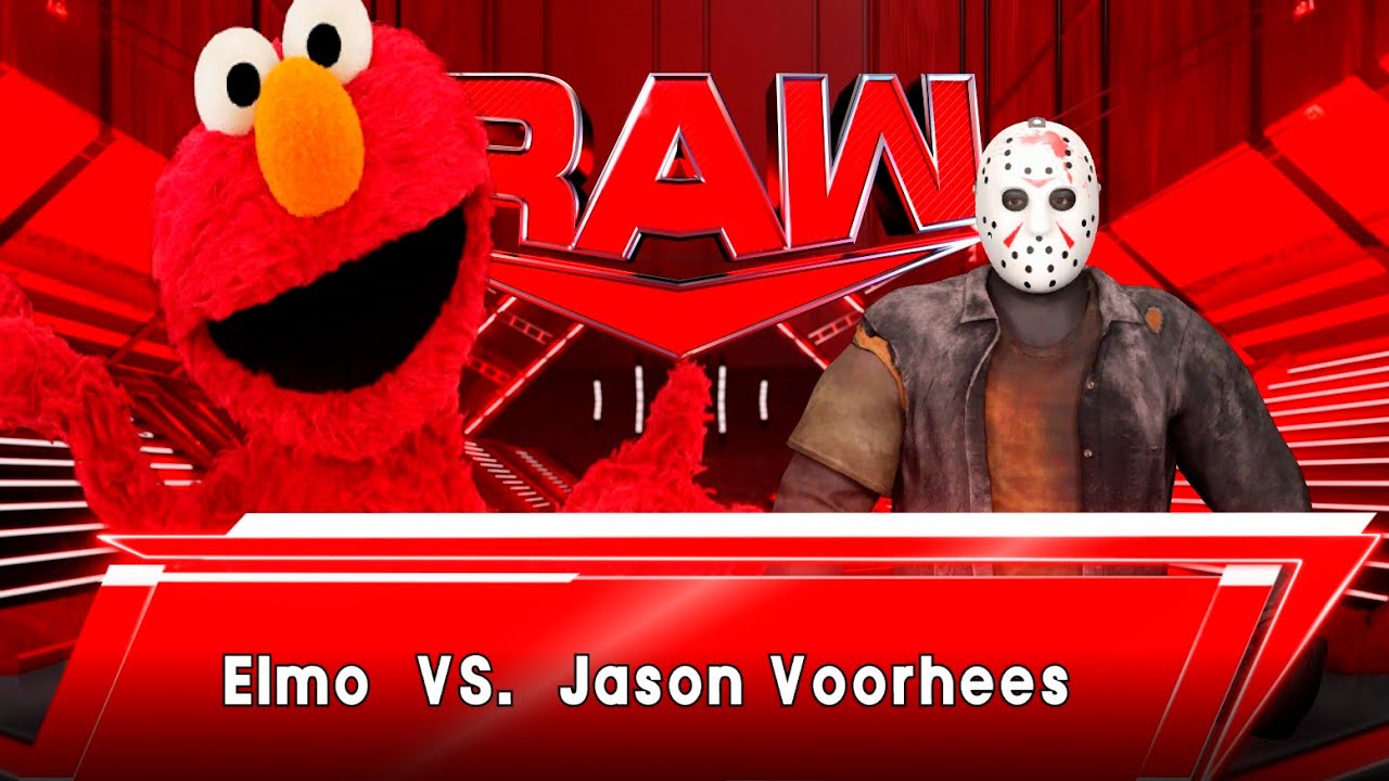 WWE 2k23 Elmo VS Jason Voorhees - YouTube