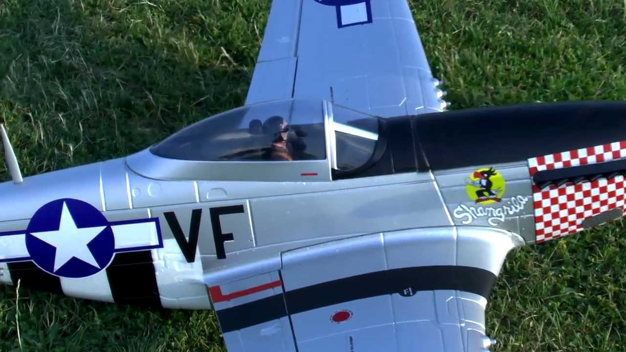 FMS P-51 Mustang 1450mm - Flight #3 - YouTube