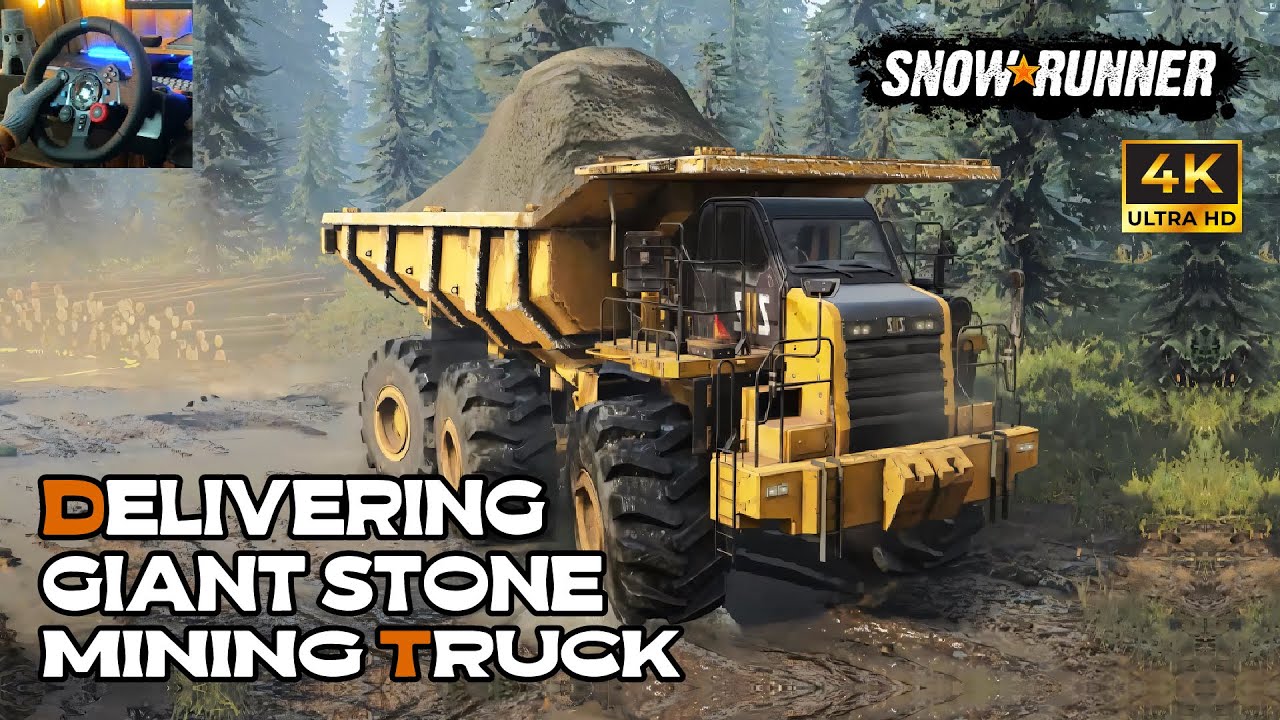CAT 770G - Transporting Heavy Giant Stone with Mining Truck ...