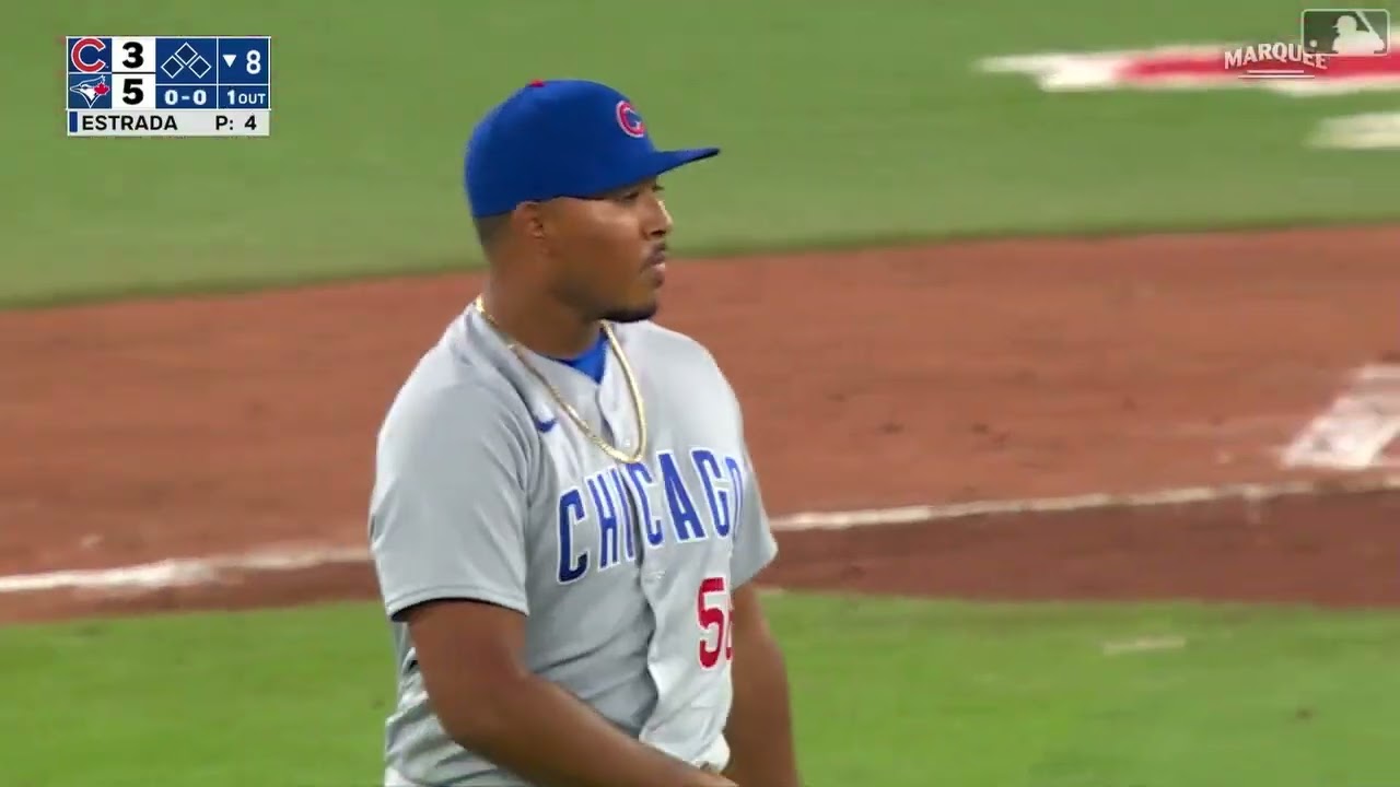 Jeremiah Estrada's First Major League Strikeout - YouTube