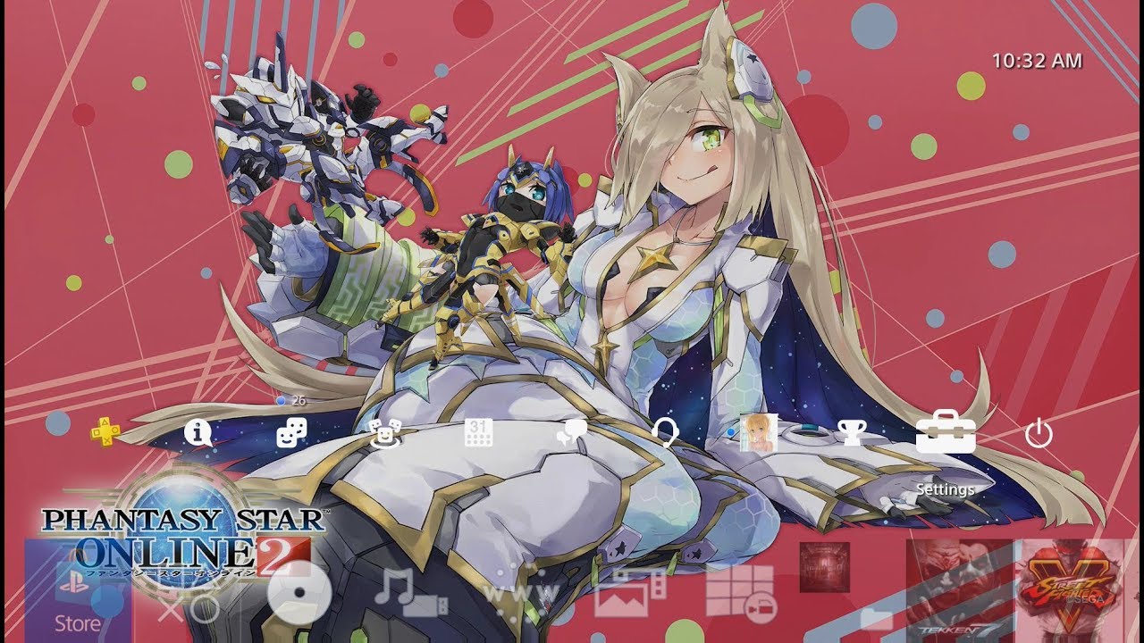 Phantasy Star Online 2 - Character Illustration 3 Theme PS4 - YouTube