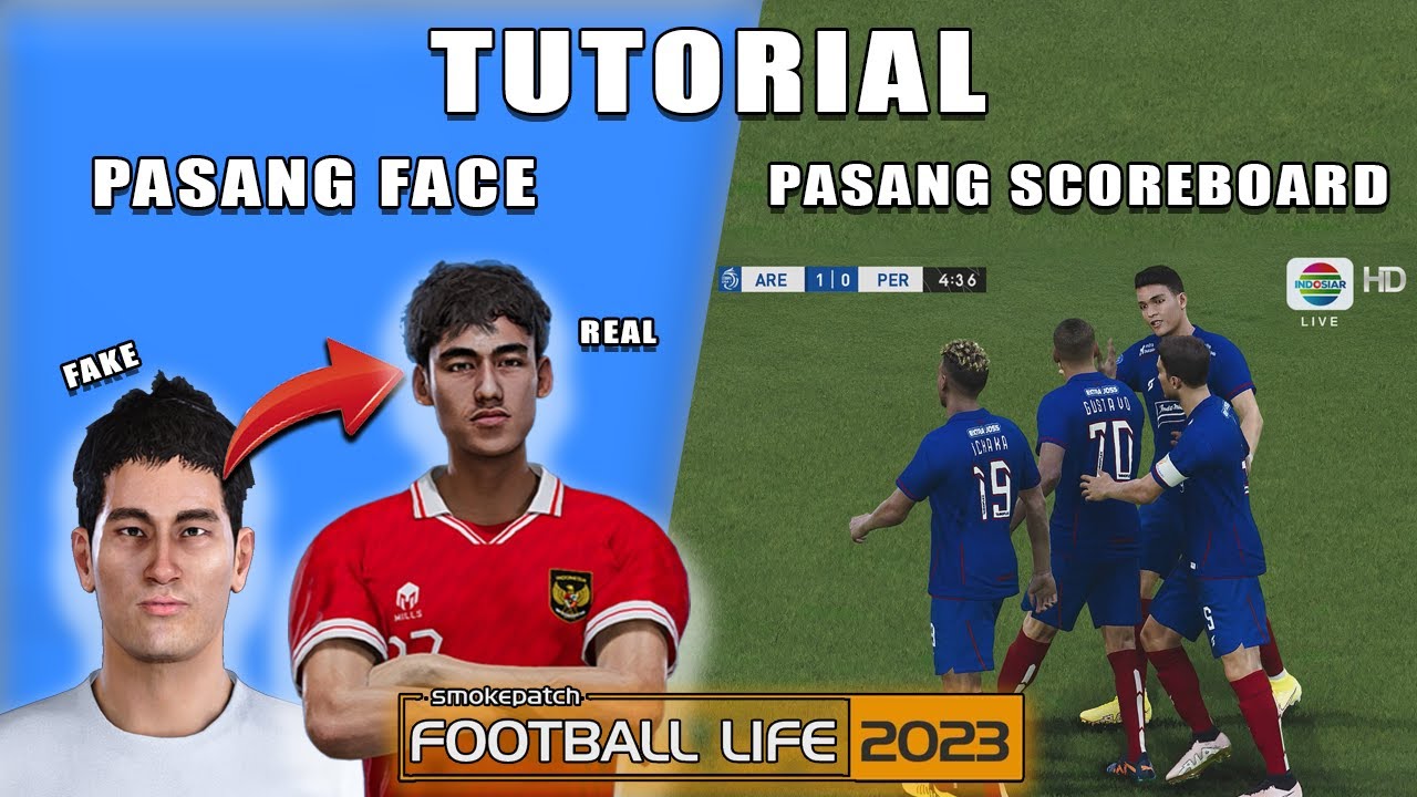 TUTORIAL PASANG FACE DAN SCOREBOARD CUSTOM VIA SIDER SPFL 2023 - YouTube