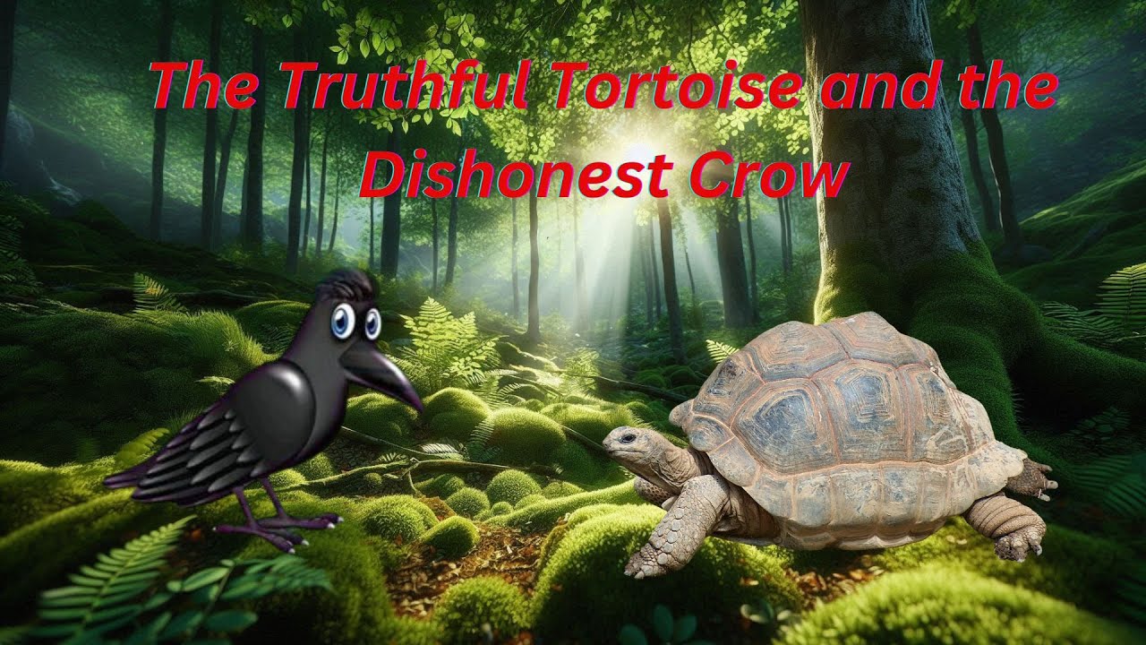 The Truthful Tortoise and the Dishonest Crow /Bed time story - YouTube