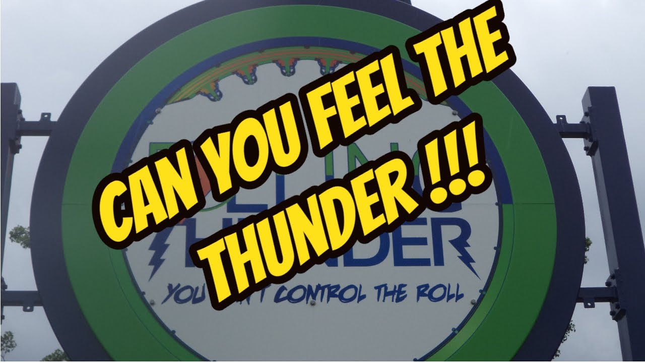 Rolling Thunder Thrill Ride At Darien Lake Theme Park 2017 - YouTube