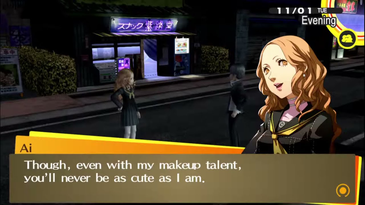 Persona 4 Golden - Ai Ebihara All Evening Conversation - YouTube