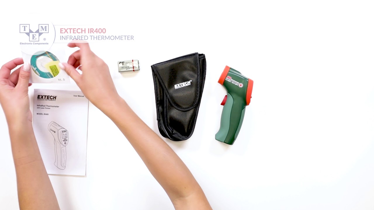 EXTECH IR400 - Infrared thermometer - UNBOXING - YouTube