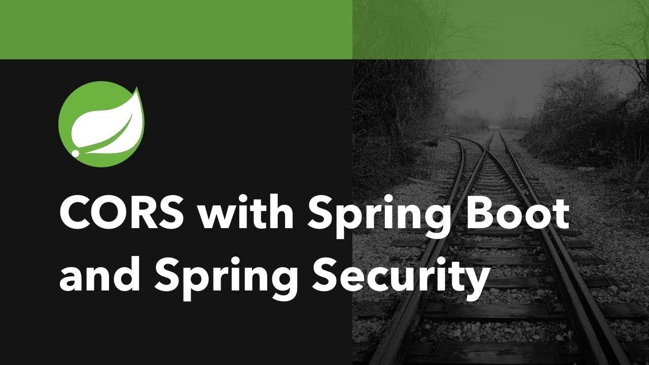 How To Set Up Cors With Spring Security And Spring Boot Youtube
