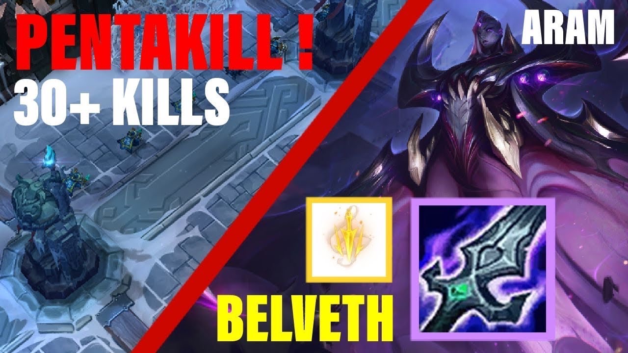 Belveth IS BROKEN in ARAM (30+ KILLS and PENTAKILL) - YouTube