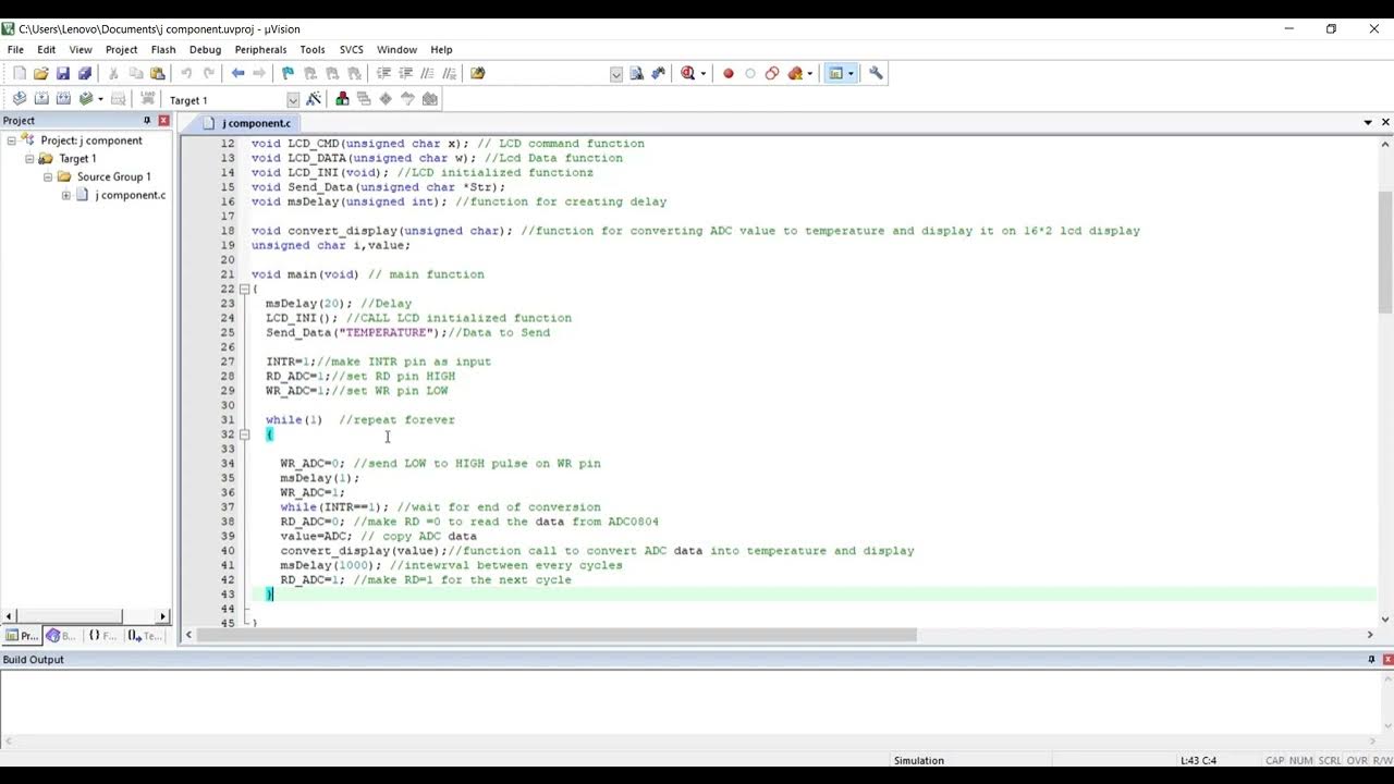 Digital Thermometer Using 8051 Microcontroller #project#engineering #ece - YouTube