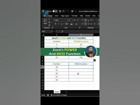 Excel's POWER and MOD Functions for Beginners 😮 Excel Tutoring #shorts ...