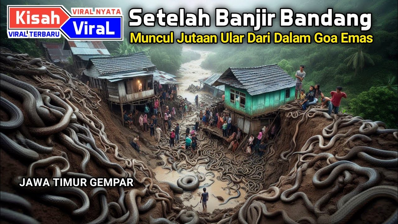 Setelah Banjir Bandang Muncul Jutaan Ular Dari Dalam Goa Emas, Kisah ...