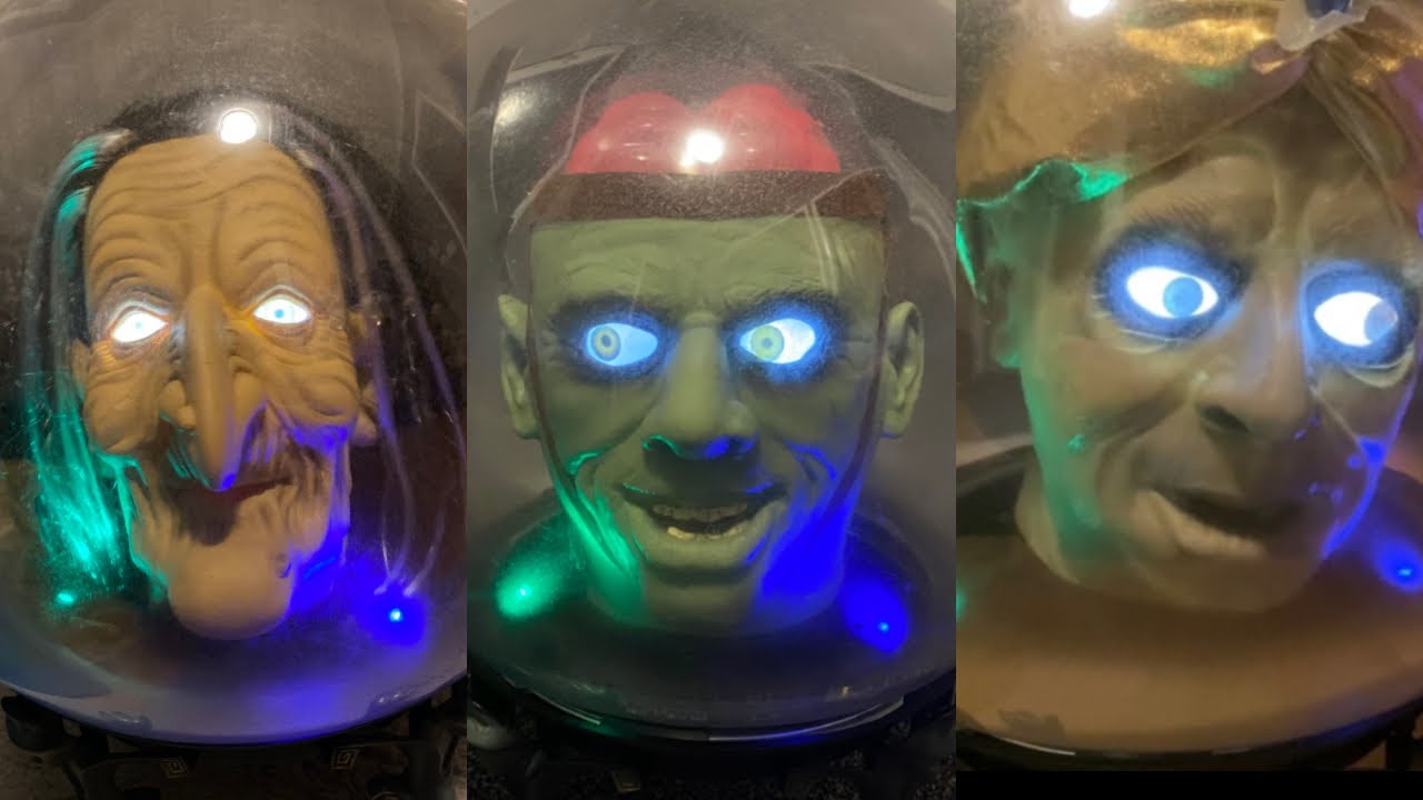 Gemmy Animated Halloween Large Spirit Balls Collection (Swami, Witch ...