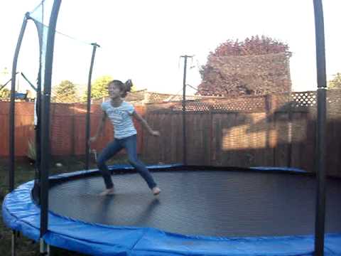 Michelle on trampoline - YouTube