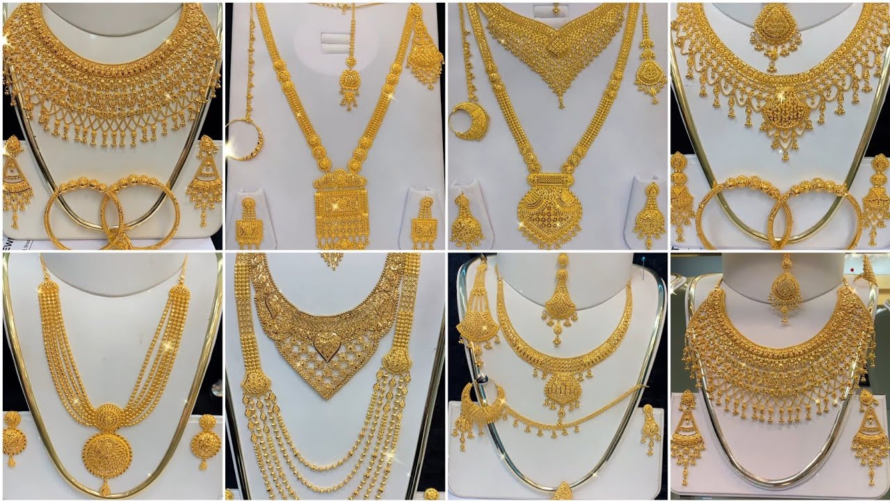 Bridal Set | Gold Necklace for Bride | #bridalset | #22ctgold - YouTube