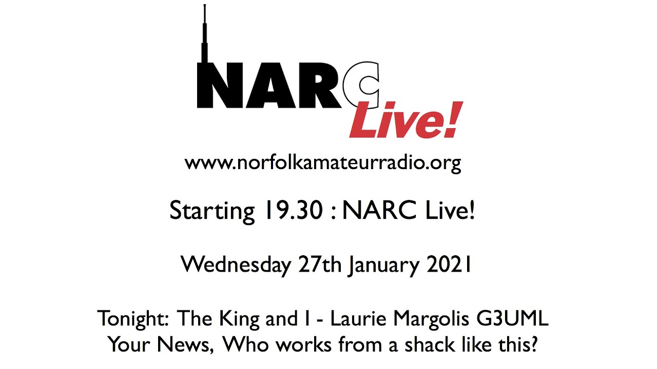 NARC Live! The King and I, with Laurie Margolis G3UML - YouTube