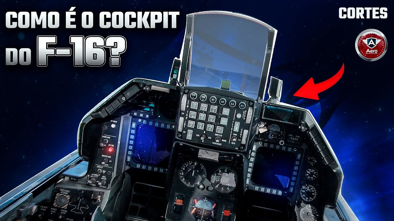 Conheça o COCKPIT do CAÇA F-16! - YouTube