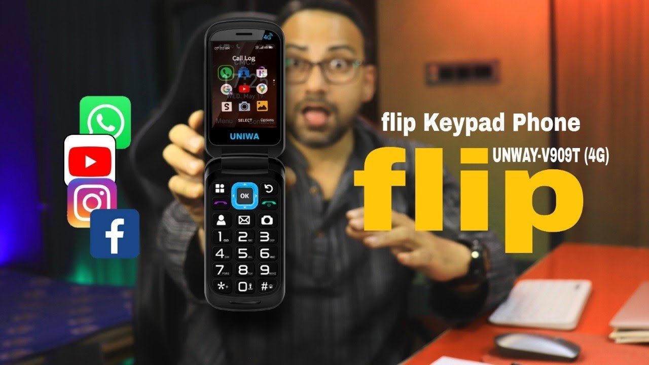 Flip Keypad Phone💥UNWAY V909T💥Flip Keypad Phone Unboxing💥Price ...