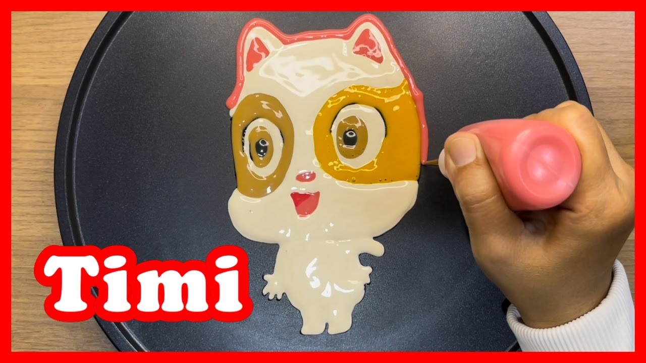 Babybus, Timi Cat, Pancake Art, Timi BabyBus I Rainbow Pancake Art ...