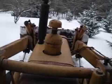 1970 case 580ck backhoe 580 construction king plows driveway - YouTube