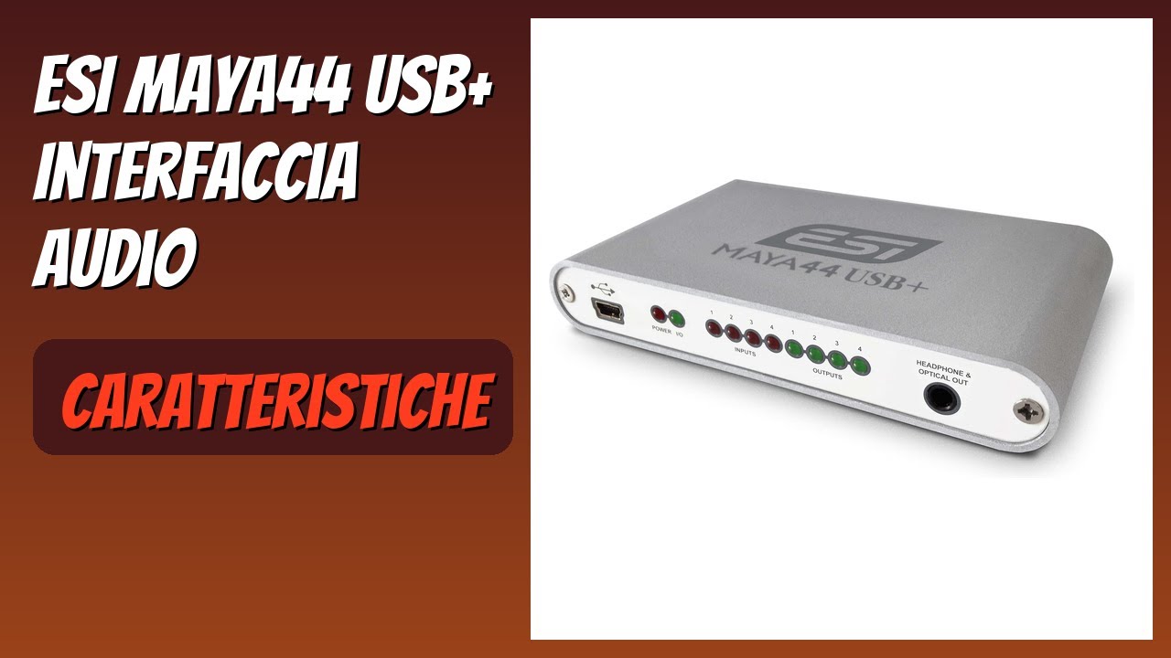 RECENSIONE (2026) : ESI MAYA44 USB+ Interfaccia Audio. DETTAGLI - YouTube