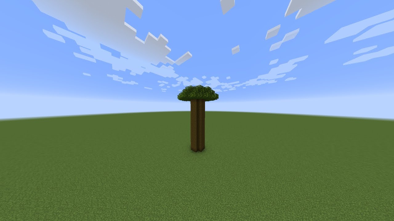 Tree mining entrance tutorial in Minecraft - YouTube