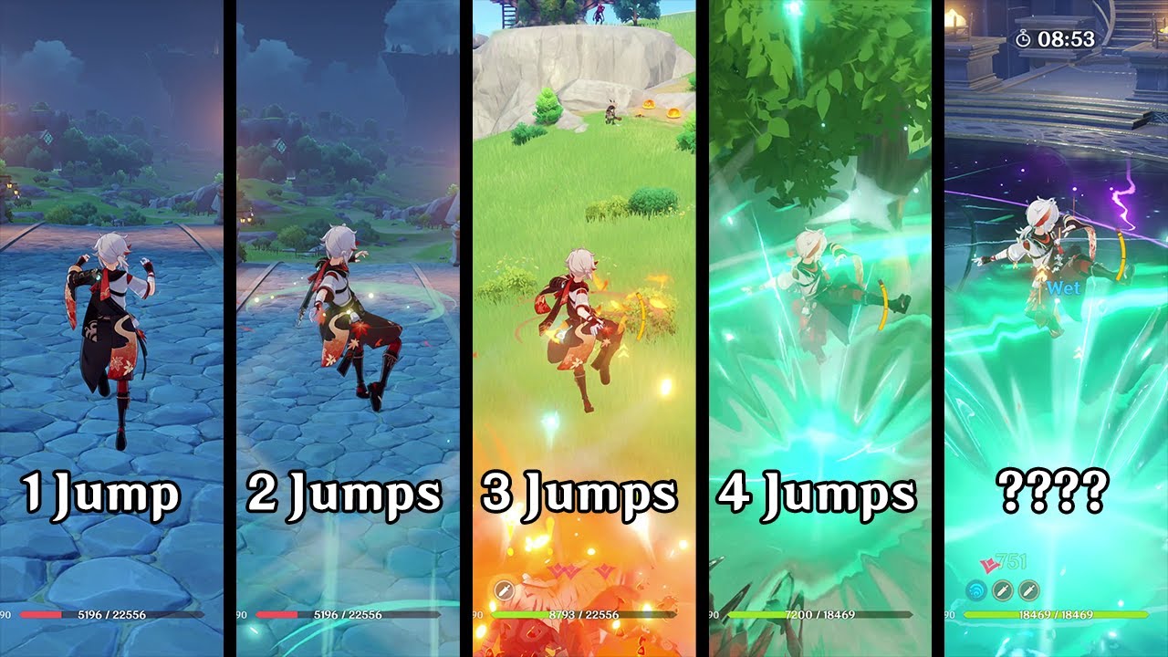 can kazuha quintuple jump? - YouTube