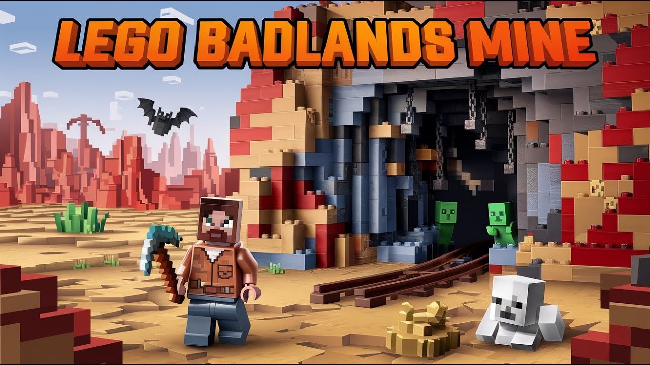 MY LEGO MINECRAFT BADLANDS MINE BUILD! - YouTube