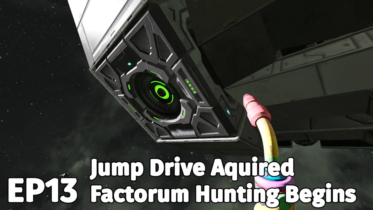 space engineers EP13 Jump drive Build, Factorum Here I come - YouTube