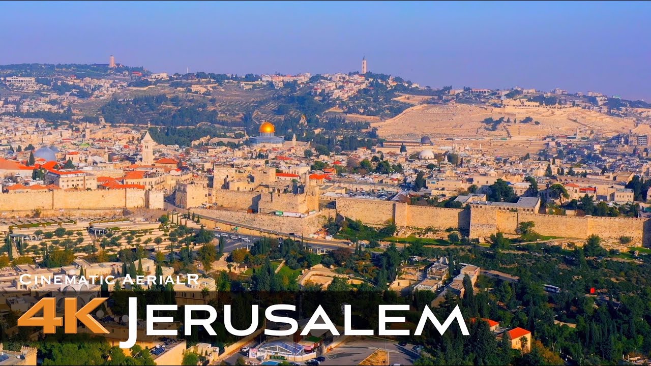JERUSALEM 🇮🇱 Drone 4K Aerial | יְרוּשָׁלַיִם מטוס זעיר ללא טייס Israel ...