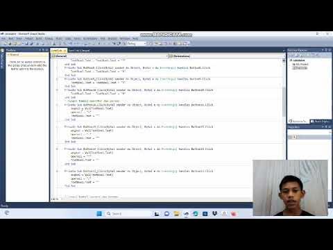 tugas 4 VB net membuat kalkulator sederhana - YouTube