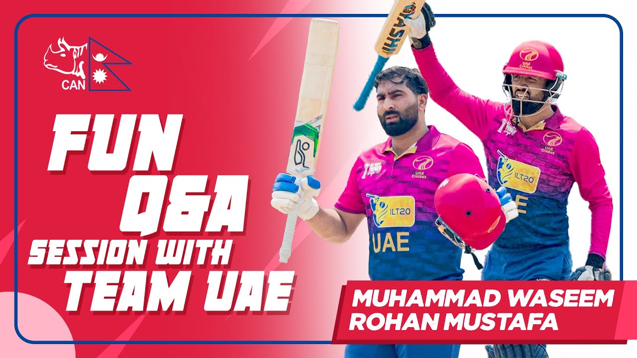 Funny Q&A session with Rohan Mustafa and Captain Muhammad Waseem from ...