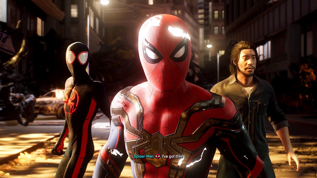 Peter And Miles With Hybrid And ATSV Suit Set Things Right - Marvel's ...