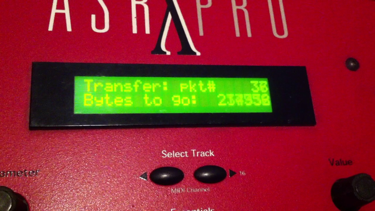 Ensoniq ASR-X Pro performing SMDI SCSI sample transfer - YouTube