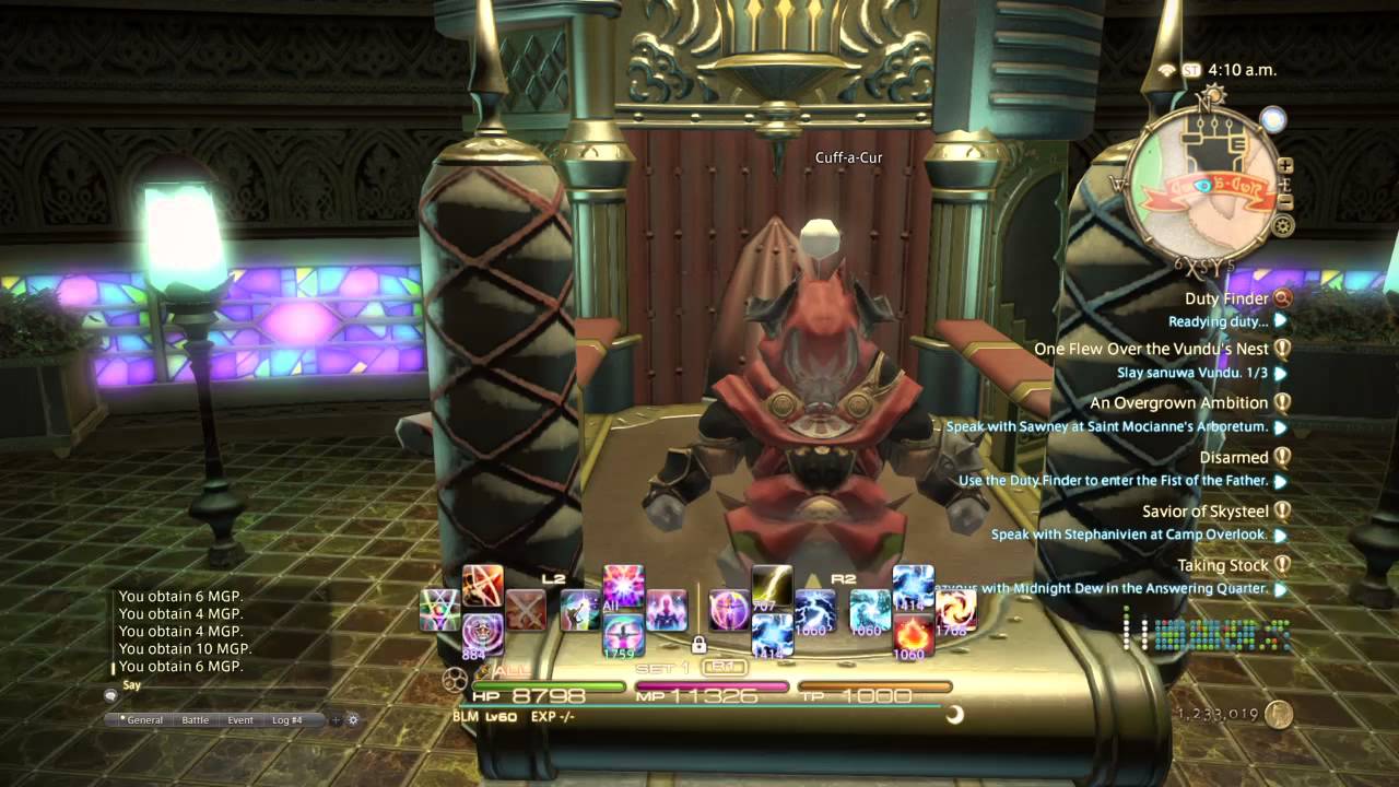 FINAL FANTASY XIV how to playcuff and curl - YouTube